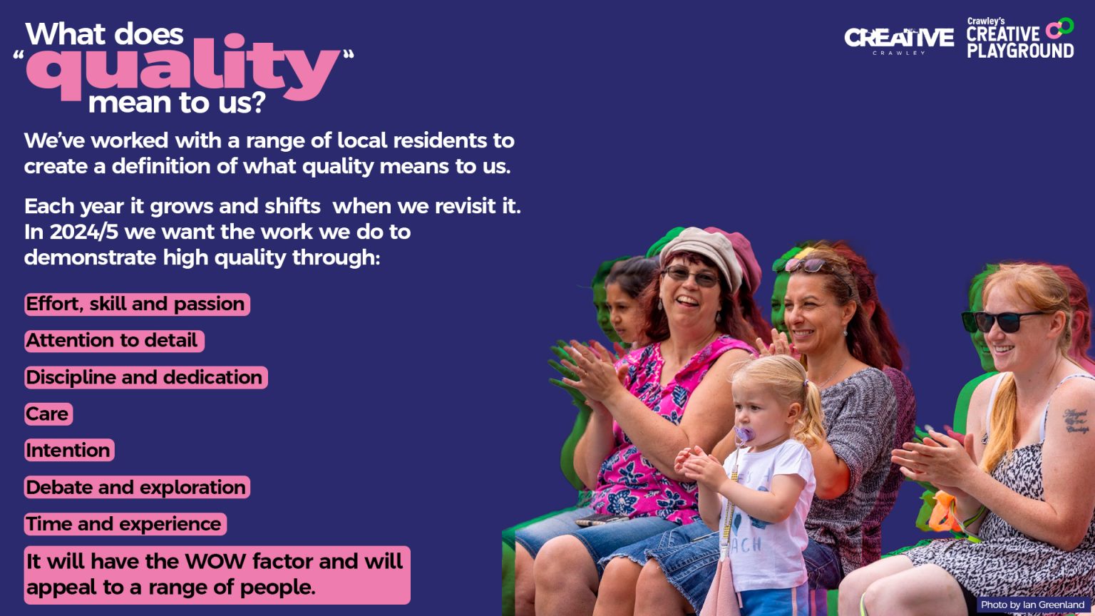 How we programme and work with creative professionals at Creative Crawley